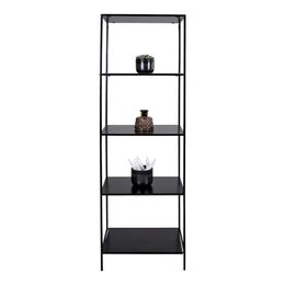 Pharao24.de Stahl Regal in Schwarz 170 cm hoch