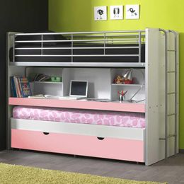 Pharao24.de Etagenbett mit Schreibtisch Schreibtisch