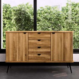 Pharao24.de Wohnzimmer Kommode Sideboard 144 cm breit 87 cm hoch