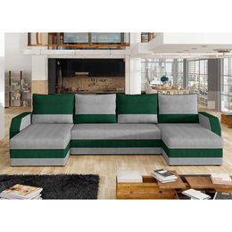 Pharao24.de Sofa Couch mit Schlaffunktion und Bettkasten