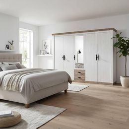 Pharao24.de Dreht&uuml;renschrank im Landhausstil Spiegel