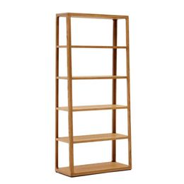 Pharao24.de Offenes B&uuml;cher Regal in Eichefarben 193 cm hoch - 90 cm breit
