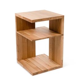 Pharao24.de Wildeiche Beistelltisch ge&ouml;lt 60 cm hoch 40 cm breit
