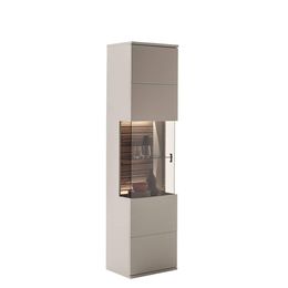 Pharao24.de Wohnzimmer Schrank Vitrine Stauraum in Grau mit Glast&uuml;r