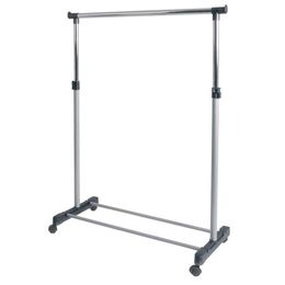 Pharao24.de Rollgarderobe in Grau Schwarz h&ouml;henverstellbar