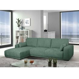 Pharao24.de Eckcouch Sofaecke mit Schaumstoffpolsterung und drei Sitzpl&auml;tzen