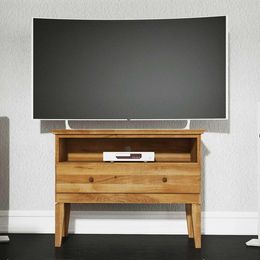 Pharao24.de TV Tisch aus Wildeiche Massivholz klein