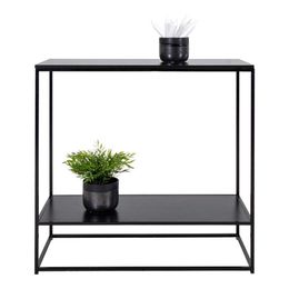 Pharao24.de Flur Konsolentisch in Schwarz 80 cm breit