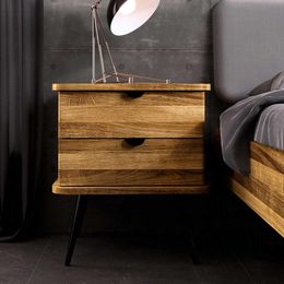 Pharao24.de Nachttischschrank im Industry und Loft Stil 57 cm hoch