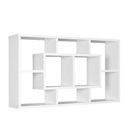 Pharao24.de Wohnzimmer Regal weiss in modernem Design 85x48x16 cm