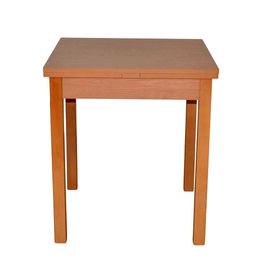 Pharao24.de K&uuml;chen Tisch mit zwei Ansteckplatten 67 - 127 cm