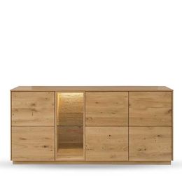 Pharao24.de Esszimmersideboard massiv aus Wildeiche Massivholz 3 Dreht&uuml;ren
