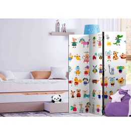 Pharao24.de Kinder Paravent mit Fantasy Tier Motiven 135 cm breit