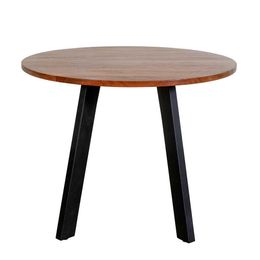 Pharao24.de Runder Tisch aus Akazie Massivholz modernem Design