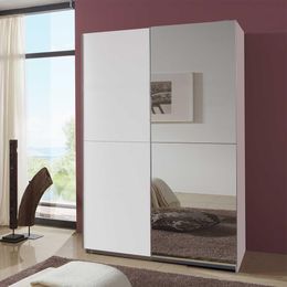 Pharao24.de Kleiderschrank Schiebet&uuml;ren Spiegel in Wei&szlig; Made in Germany