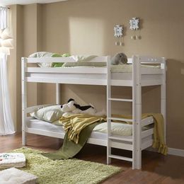 Pharao24.de Etagenbett aus Buche Massivholz Umbaubar