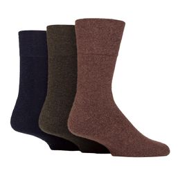 3er-Pack Herren Wollboot-Socken, warme gepolsterte Wandersocken