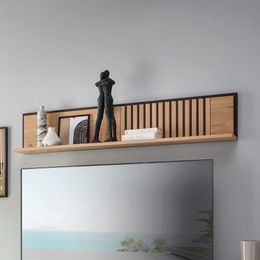Pharao24.de Echtholz Regal Wildeiche im Skandi Design 140 cm breit