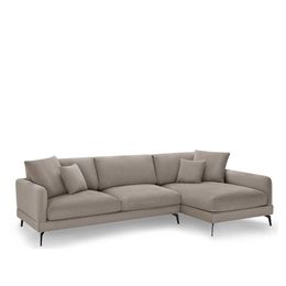 Pharao24.de Wohnzimmercouch Eckcouch in Beige 290 cm breit