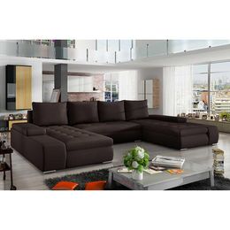 Pharao24.de Wohnlandschaft Couchlandschaft mit Schlaffunktion und Bettkasten