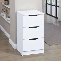 Pharao24.de Nachtkommode f&uuml;r Boxspringbett Wei&szlig;