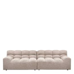 Pharao24.de Sofa Couch mit Armlehnen und aufwendigen Steppungen