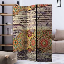 Pharao24.de Fotoprint Raumteiler mit Mandala Motiv Bunt