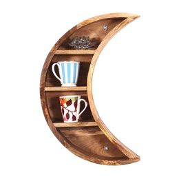 Pharao24.de Massivholzregal in modernem Design mondf&ouml;rmig
