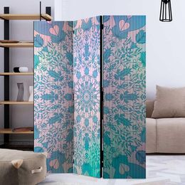 Pharao24.de Spanische Wand in Hellblau Rosa