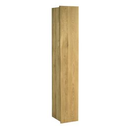 Pharao24.de Massivholz Schuhschrank mit Baumkante Eiche ge&ouml;lt 33x190x38 cm Pharao24