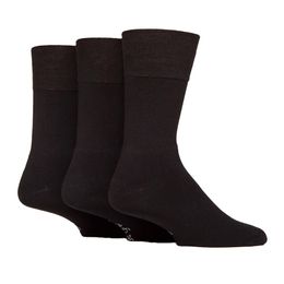 3er-Pack Herren-Bambussocken Weich Atmungsaktiv Gepolsterte Crew-Socken