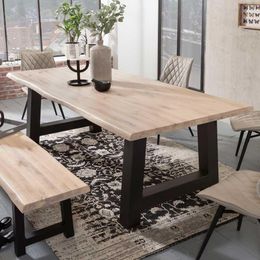 Pharao24.de Tisch Esszimmer 300 cm breit Industry und Loft Stil