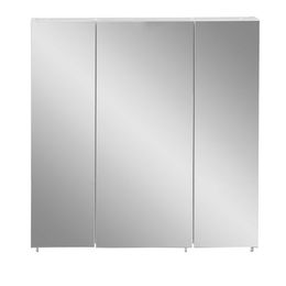 Pharao24.de 3 t&uuml;riger Spiegelschrank in Wei&szlig; Made in Germany