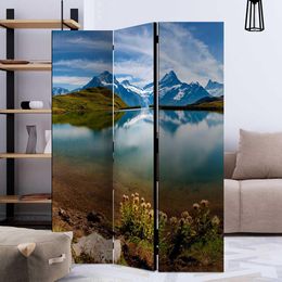Pharao24.de Spanische Wand mit Berglandschaft Motiv Leinwand F&uuml;llung