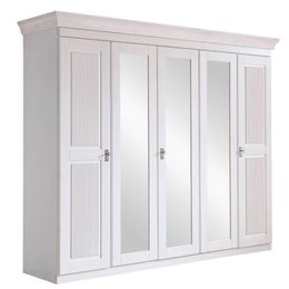 Pharao24.de Schlafzimmerschrank Dreht&uuml;renschrank mit Spiegel und Dreht&uuml;ren