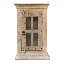 Pharao24.de Badezimmerhaengeschrank im Shabby Chic Stil Grey Wash Glast&uuml;r