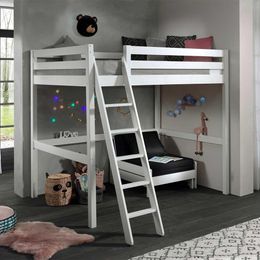 Pharao24.de Kinderzimmer Set mit Sessel in Wei&szlig; Kiefer Massivholz (zweiteilig)