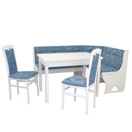 Pharao24.de Essgruppe in modernem Design Blumen Motiv (vierteilig)