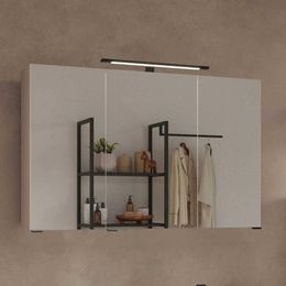 Pharao24.de Lichtspiegelschrank Spiegelschrank mit LED Beleuchtung 100 cm breit