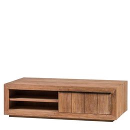 Pharao24.de Wohnzimmertisch aus Teak teilmassiv Antik Finish