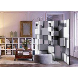 Pharao24.de Spanische Wand mit dreidimensionalem Muster Grau