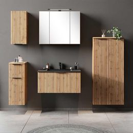 Pharao24.de Badezimmermoebelset in modernem Design Made in Germany (f&uuml;nfteilig)