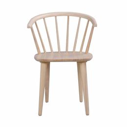 Pharao24.de Esszimmerstuhl aus Holz massiv White Wash (2er Set)