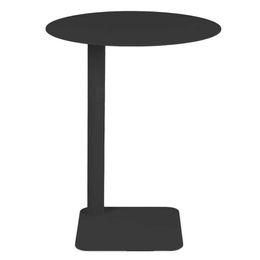 Pharao24.de Beistelltisch Sofatisch in Schwarz aus Stahl