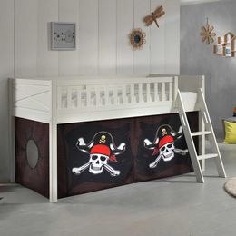 Pharao24.de Spielbett Pirat Kinder aus Kiefer Massivholz Leiter