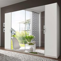 Pharao24.de XL Kleiderschrank 272 cm oder 316 cm breit Spiegelt&uuml;ren