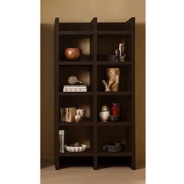 Pharao24.de Regal Standregal in Dunkelbraun aus MDF