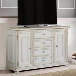 Pharao24.de Kommode Sideboard im klassischen Stil mit vier Schubladen