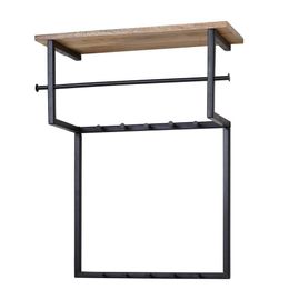 Pharao24.de Industrial H&auml;ngegarderobe aus Mangobaum Massivholz Metall