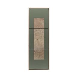 Pharao24.de H&auml;ngeschrank in Beton Grau und Buche hell 120 cm hoch